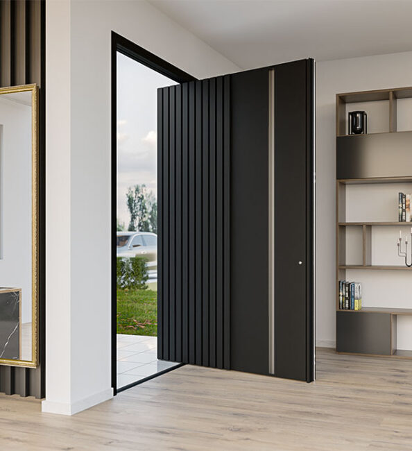 Aluminium Pivot Entrance Doors - Ally Doors
